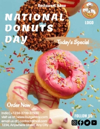 National Donuts Day Advertisment Poster Template | PosterMyWall