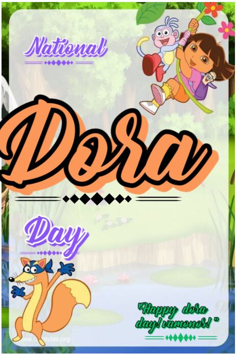 Plantilla de National dora day | PosterMyWall