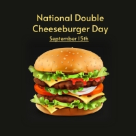 national cheeseburger day Template | PosterMyWall