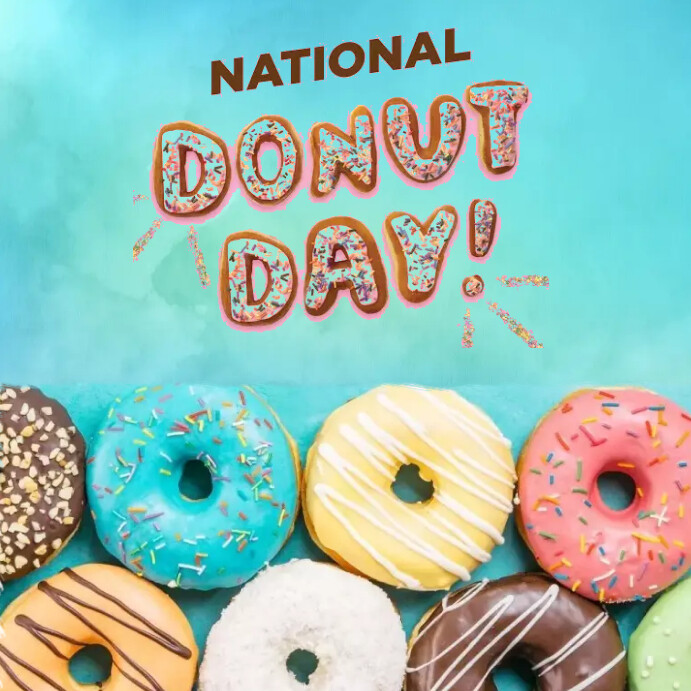 national doughnut day Template | PosterMyWall