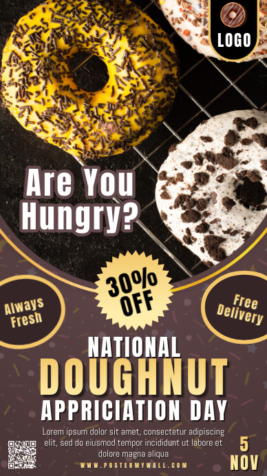 National Doughnut Day Template | PosterMyWall