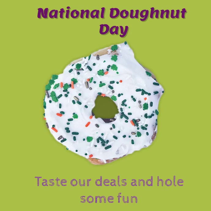 national doughnut day Template | PosterMyWall