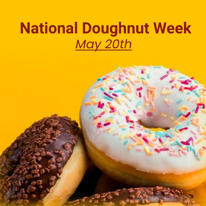 national doughnut week Template | PosterMyWall