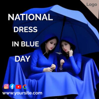 National dress in blue day flyer template | PosterMyWall