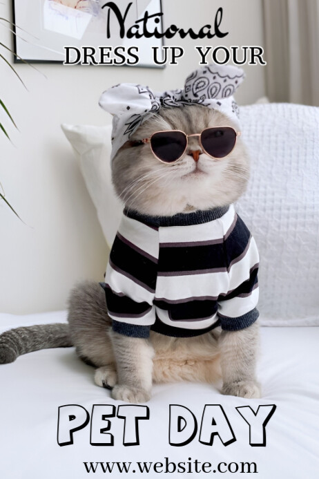 National dress up your pet day Template | PosterMyWall