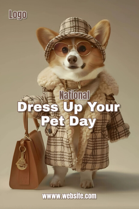 National Dress Up Your Pet day Template | PosterMyWall