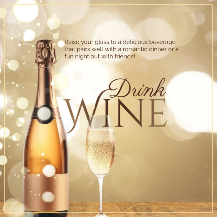 National Drink Wine Day Instagram Post Template | PosterMyWall