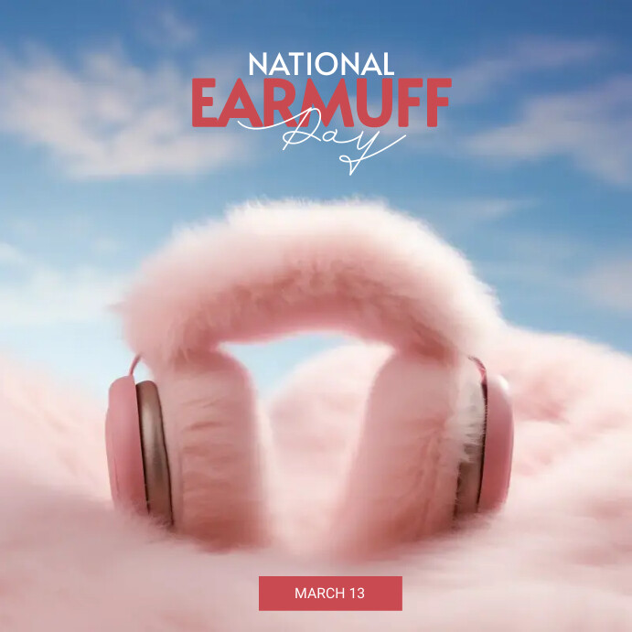 National Earmuff Day template | PosterMyWall