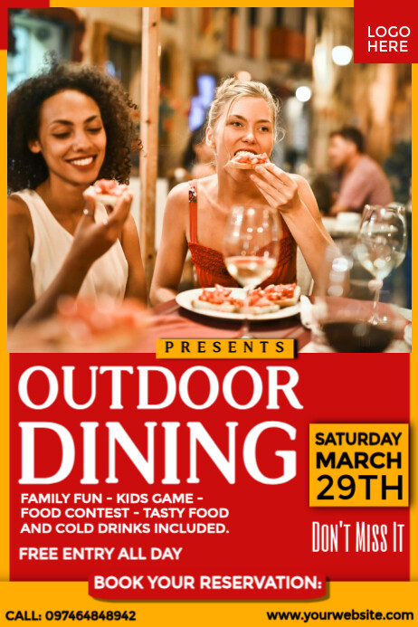 Modèle National Eat Outside Day Poster | PosterMyWall