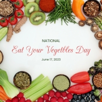 National Eat Your Vegetables Day Template | PosterMyWall