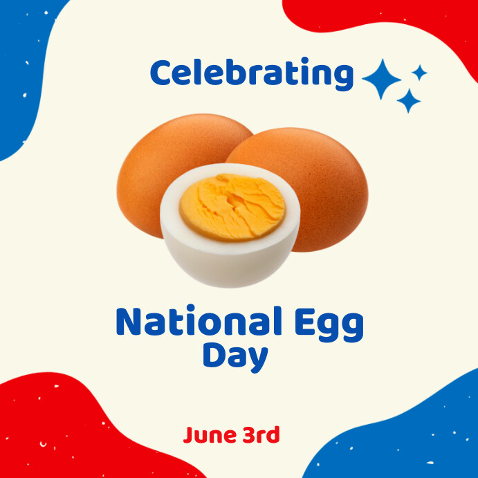 National egg day colorful design Template | PosterMyWall