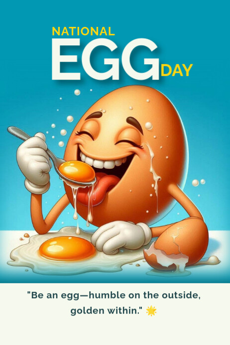 National egg day Template | PosterMyWall