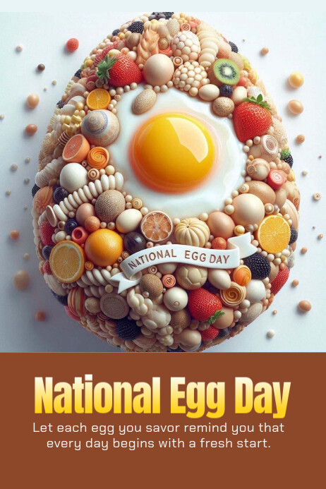 National egg day Template | PosterMyWall