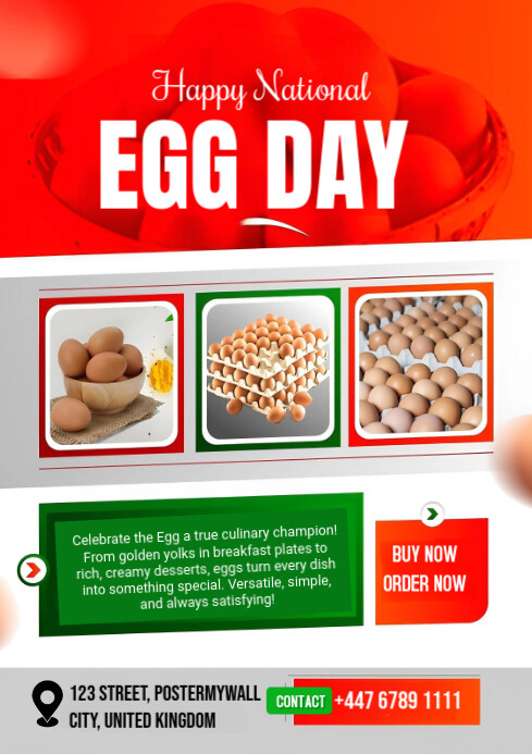 Modèle National egg day | PosterMyWall