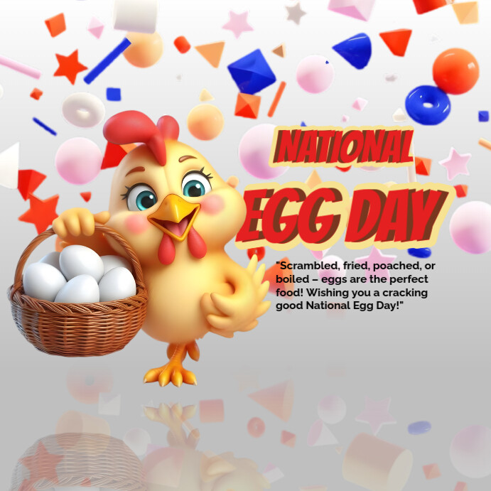 Copy of National egg day | PosterMyWall