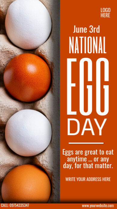 Copy of national egg day template | PosterMyWall