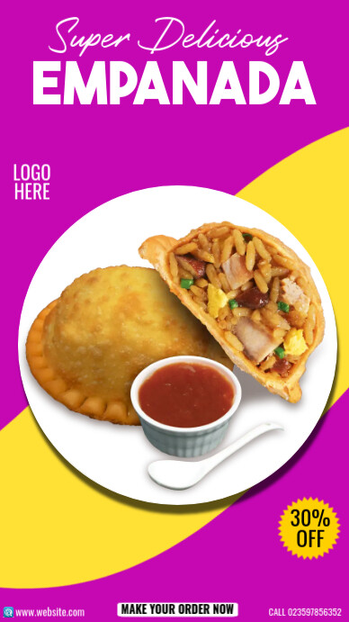 national empanada day ad template | PosterMyWall
