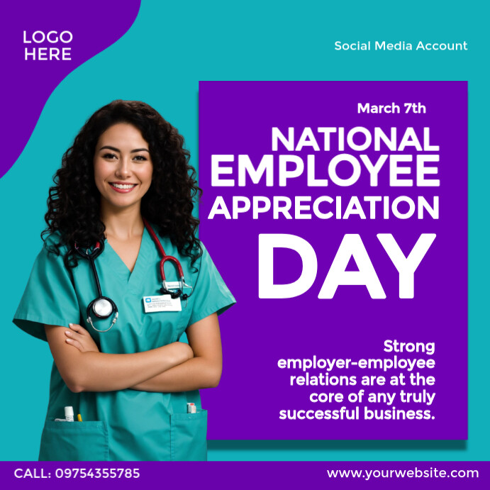 Copy of National Employee Appreciation Day Card | PosterMyWall