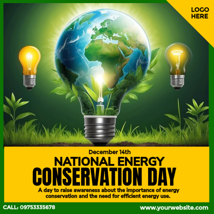 National Energy Conservation Day Ads Template | PosterMyWall