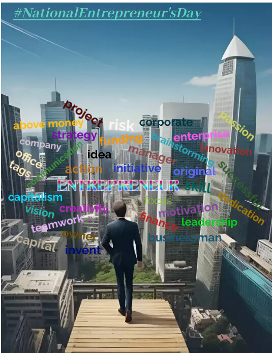 National entrepreneur's day template | PosterMyWall