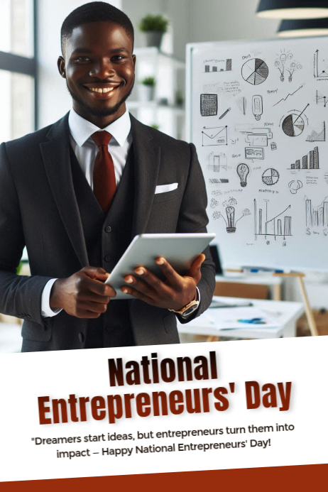 Szablon National entrepreneurship day | PosterMyWall