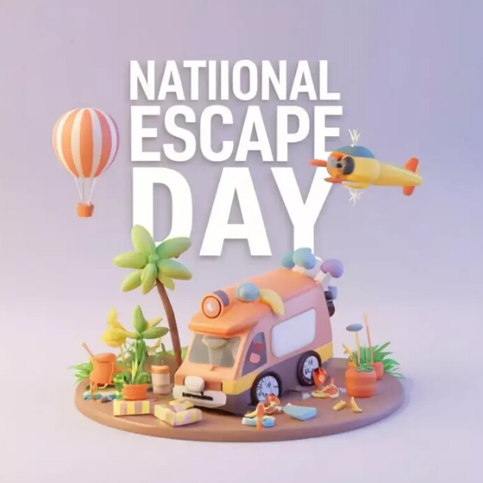 national escape day Template | PosterMyWall