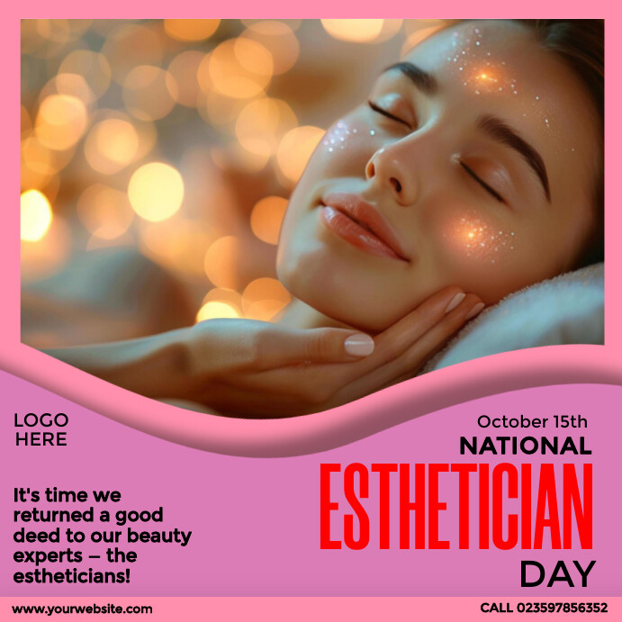 National Esthetician Day Template | PosterMyWall