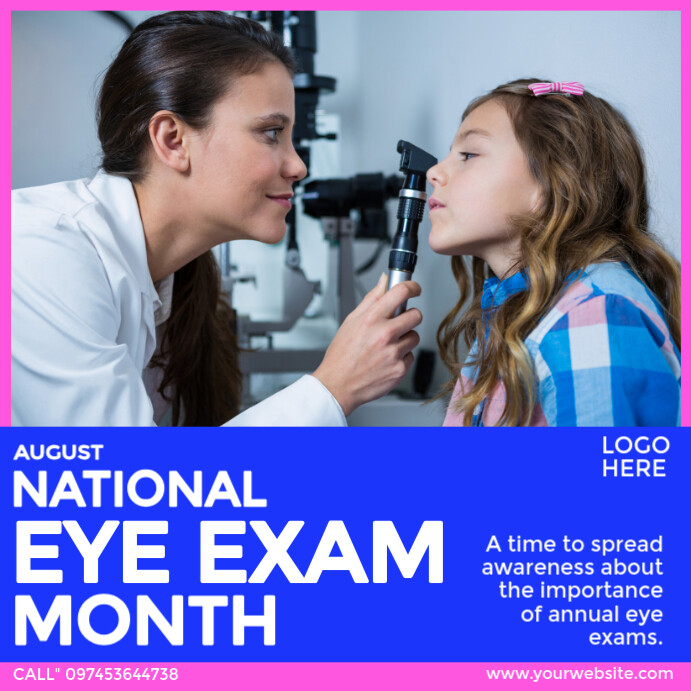 National Eye Exam Month Template | PosterMyWall