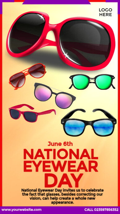 National Eyewear Day Template | PosterMyWall