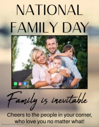 National Family Day flyer template design | PosterMyWall