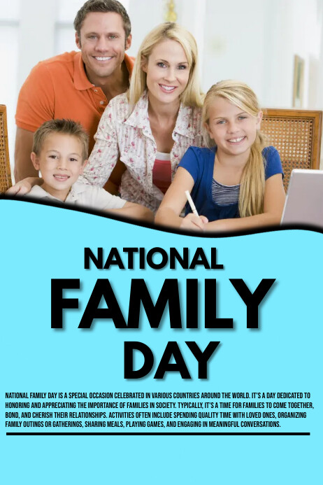 Plantilla de National Family Day | PosterMyWall