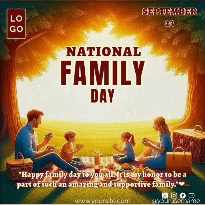 Copy of National Family Day | PosterMyWall