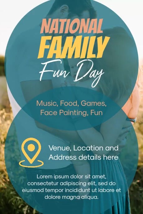 National Family Day Event Poster เทมเพลต | PosterMyWall