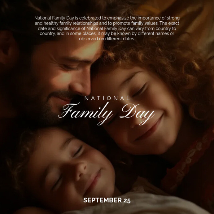 Copy of National Family Day Instagram Post | PosterMyWall