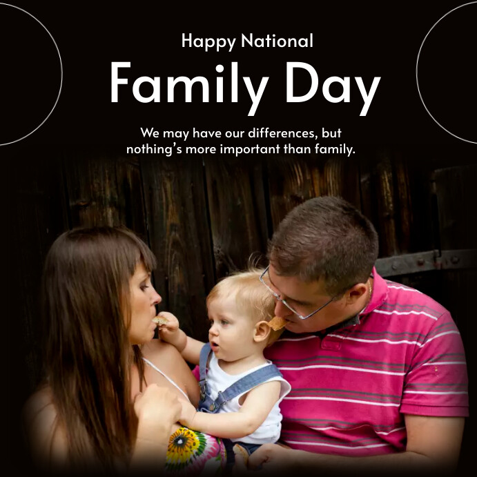 National Family Day Poster Template | PosterMyWall