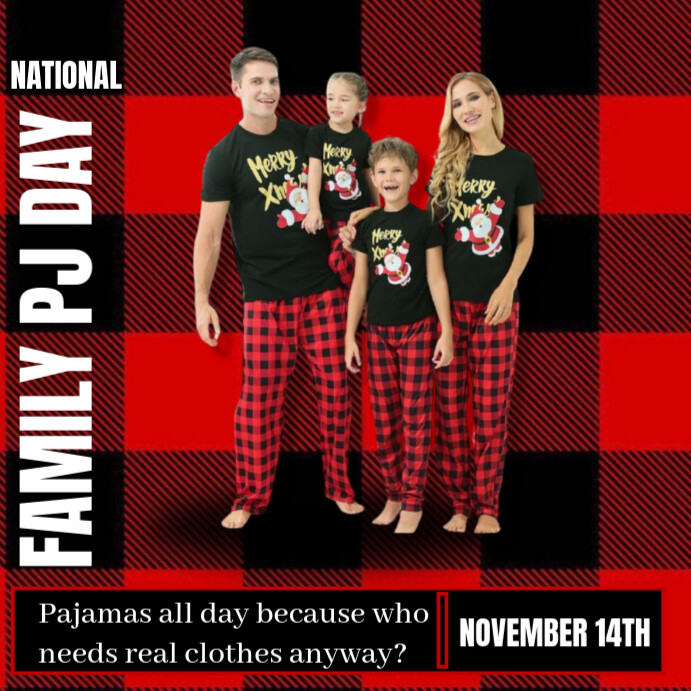 National family pj day Template | PosterMyWall