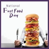 NATIONAL FAST FOOD DAY Template | PosterMyWall
