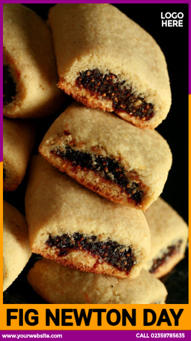 Plantilla de National Fig Newton Day Ad | PosterMyWall