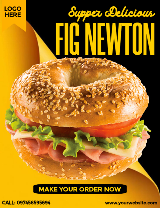 National Fig Newton Day Flyer Template | PosterMyWall