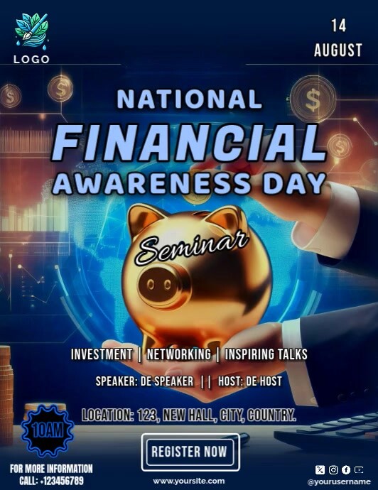 Copy of National Financial Awareness Day | PosterMyWall