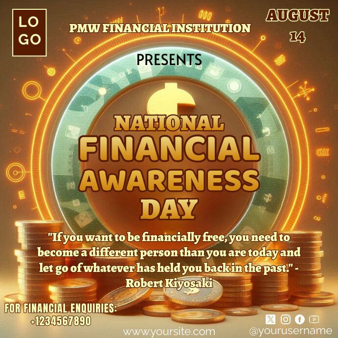 Copy of National Financial Awareness Day | PosterMyWall