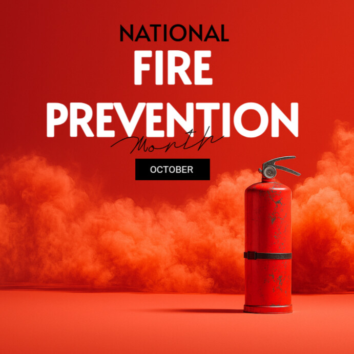 National Fire Prevention Month Template | PosterMyWall