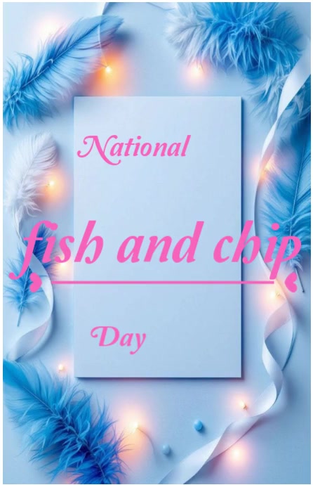 National fish and chip day Template | PosterMyWall