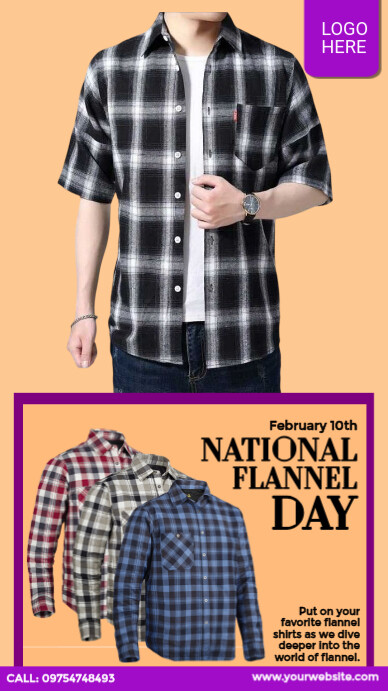National Flannel Day Design Template | PosterMyWall