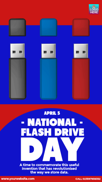 National Flash Drive Day Template | PosterMyWall
