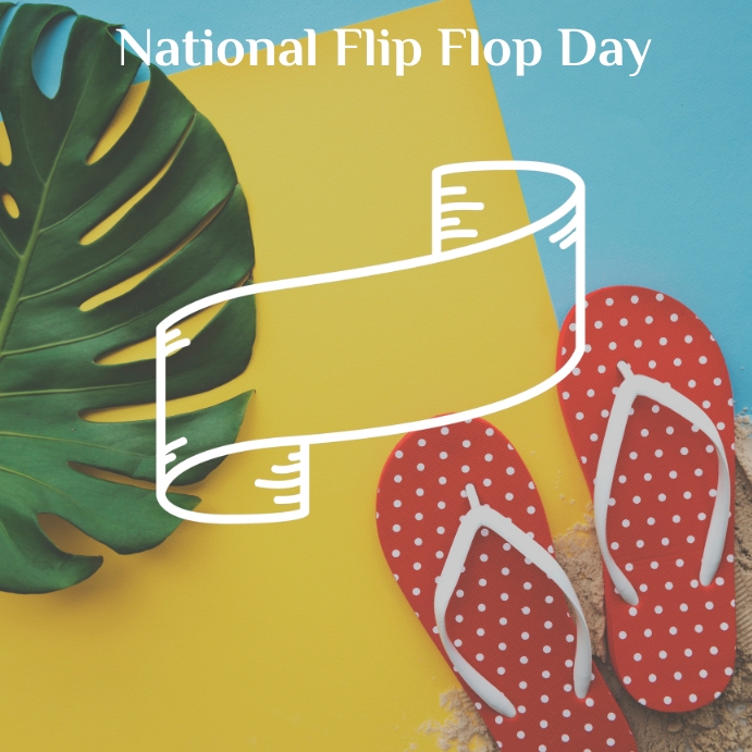 Plantilla de National flip flop day concept | PosterMyWall