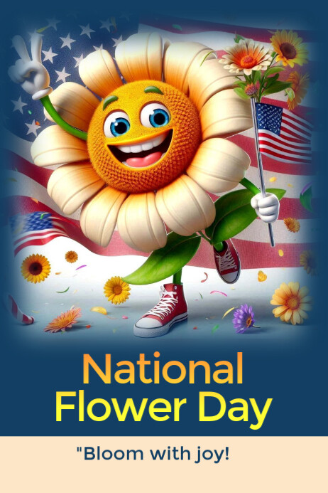 NATIONAL FLOWER DAY Template | PosterMyWall