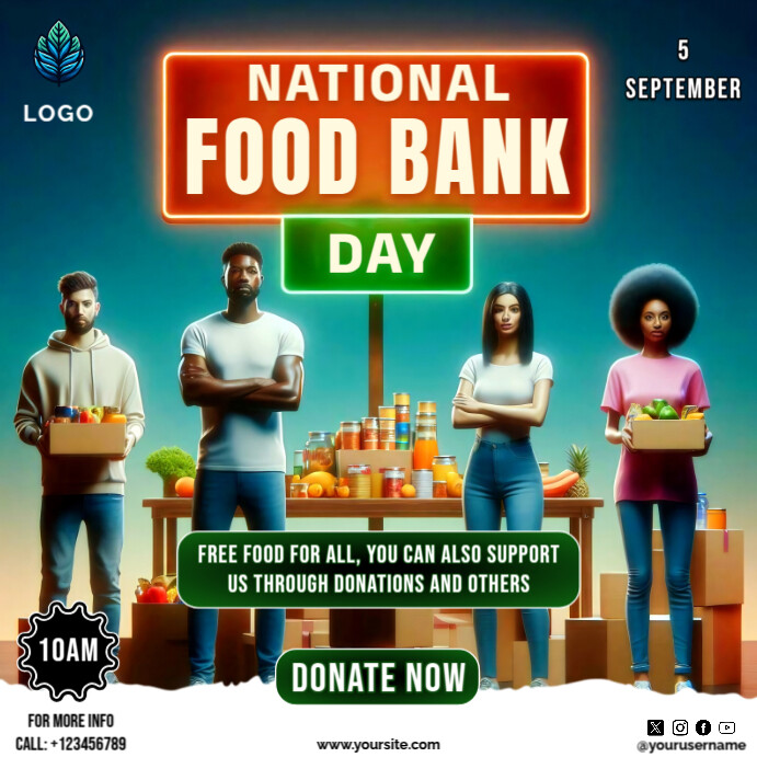National Food Bank Day Template | PosterMyWall