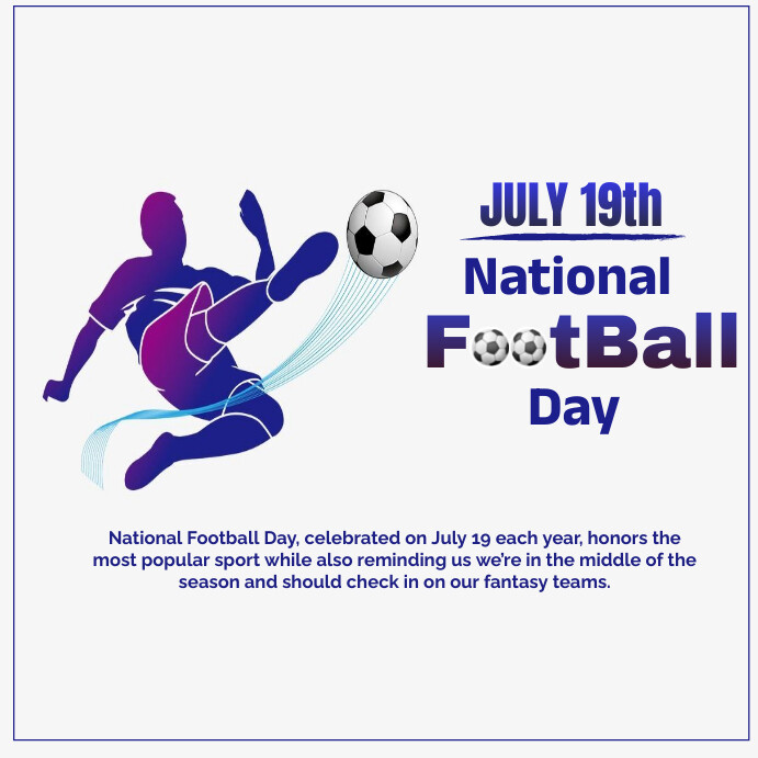National Football Day Template | PosterMyWall