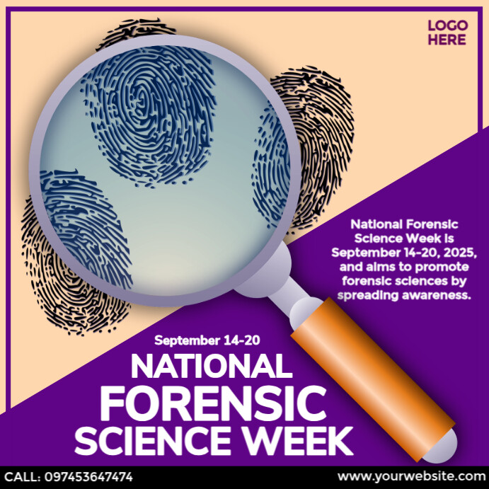 National Forensic Science Week Template | PosterMyWall